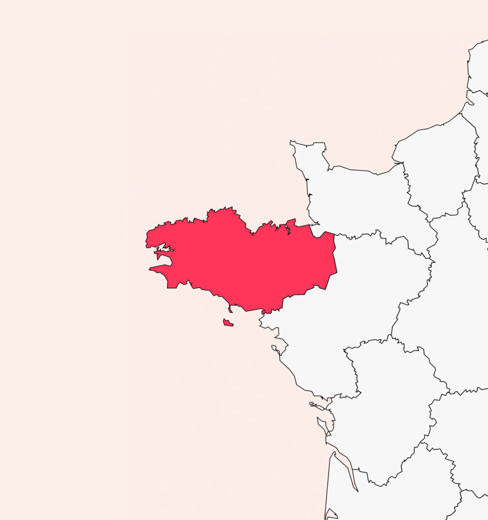 France Map: Brittany - UrbexBay™